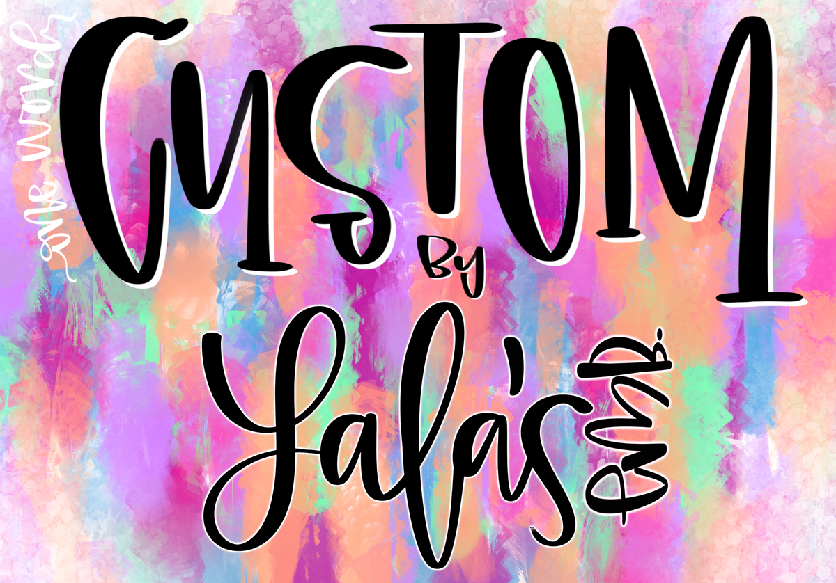 ONE word CUSTOM Double Stack Applique Design By: LaLa's ...