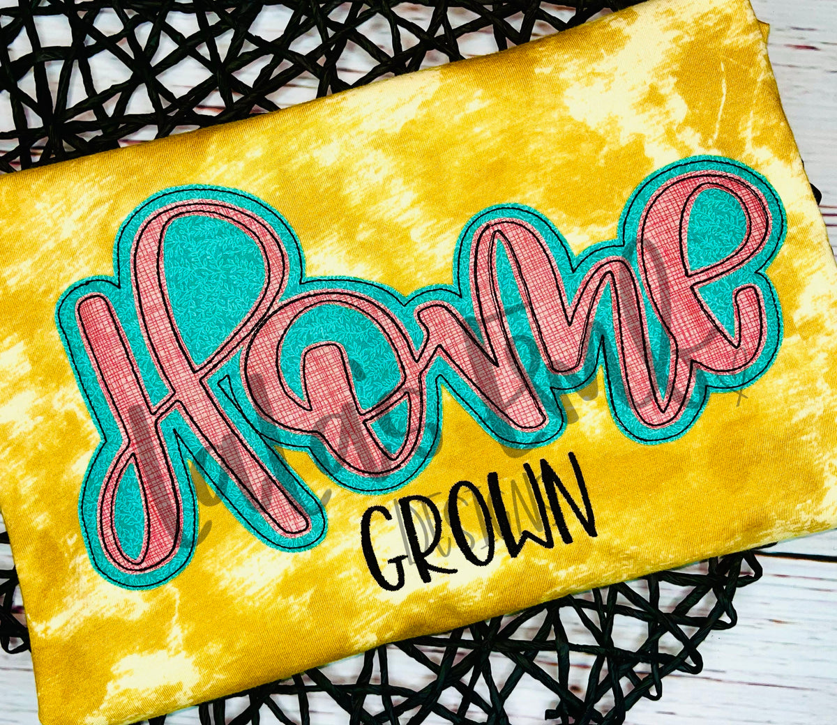 Home Grown Double Stack Applique/Embroidery Design – Lalasembroiderydesigns