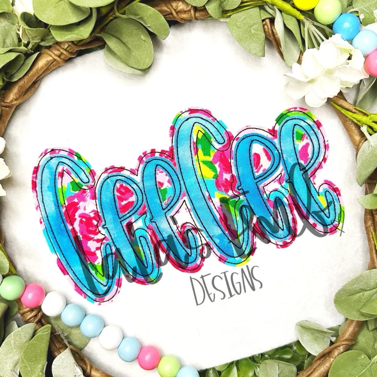 CeeCee Double Stack Applique Design – Lalasembroiderydesigns