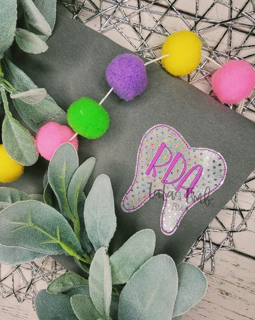 RDA Tooth Applique / Embroidery Design – Lalasembroiderydesigns