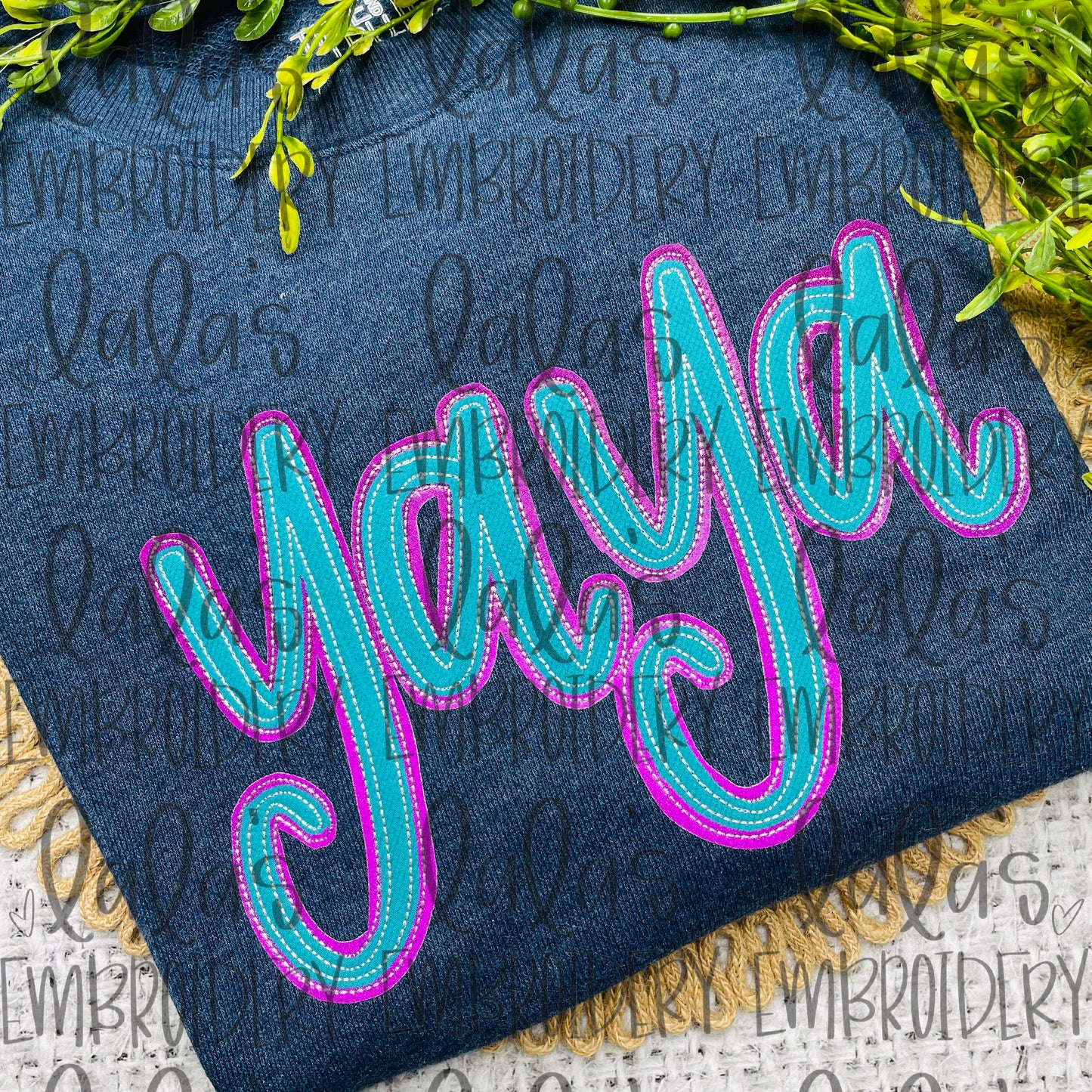 YaYa Double Stack Applique Design – Lalasembroiderydesigns