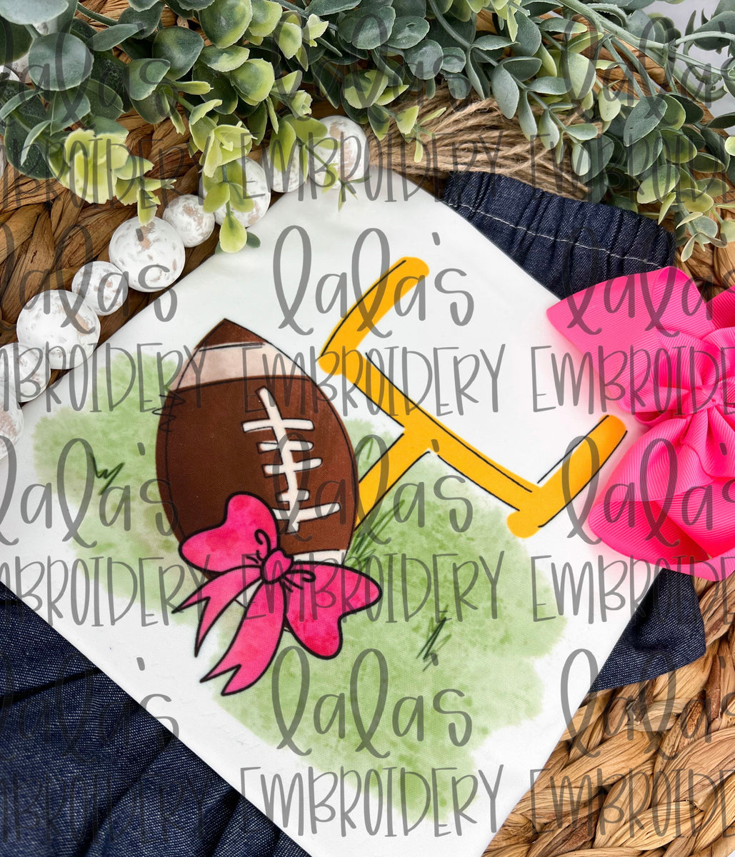 Girly Football *Printable PNG* – Lalasembroiderydesigns