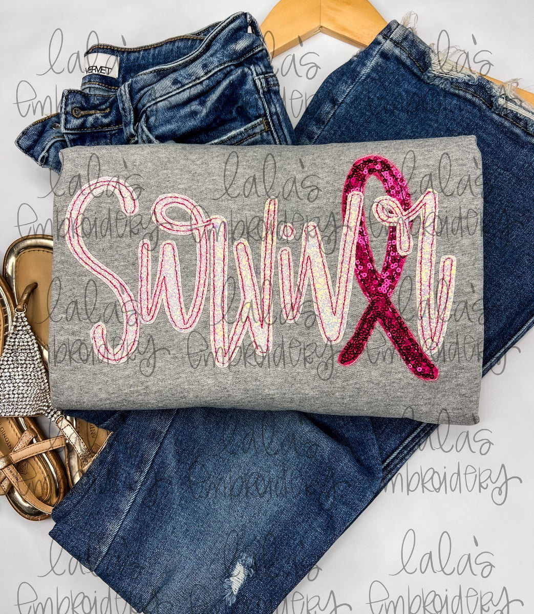 Survivor Applique Design – Lalasembroiderydesigns