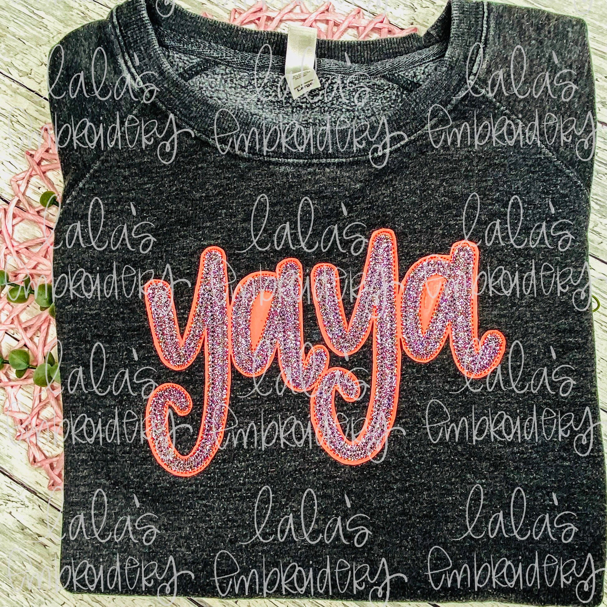 YaYa Double Stack Applique Design – Lalasembroiderydesigns